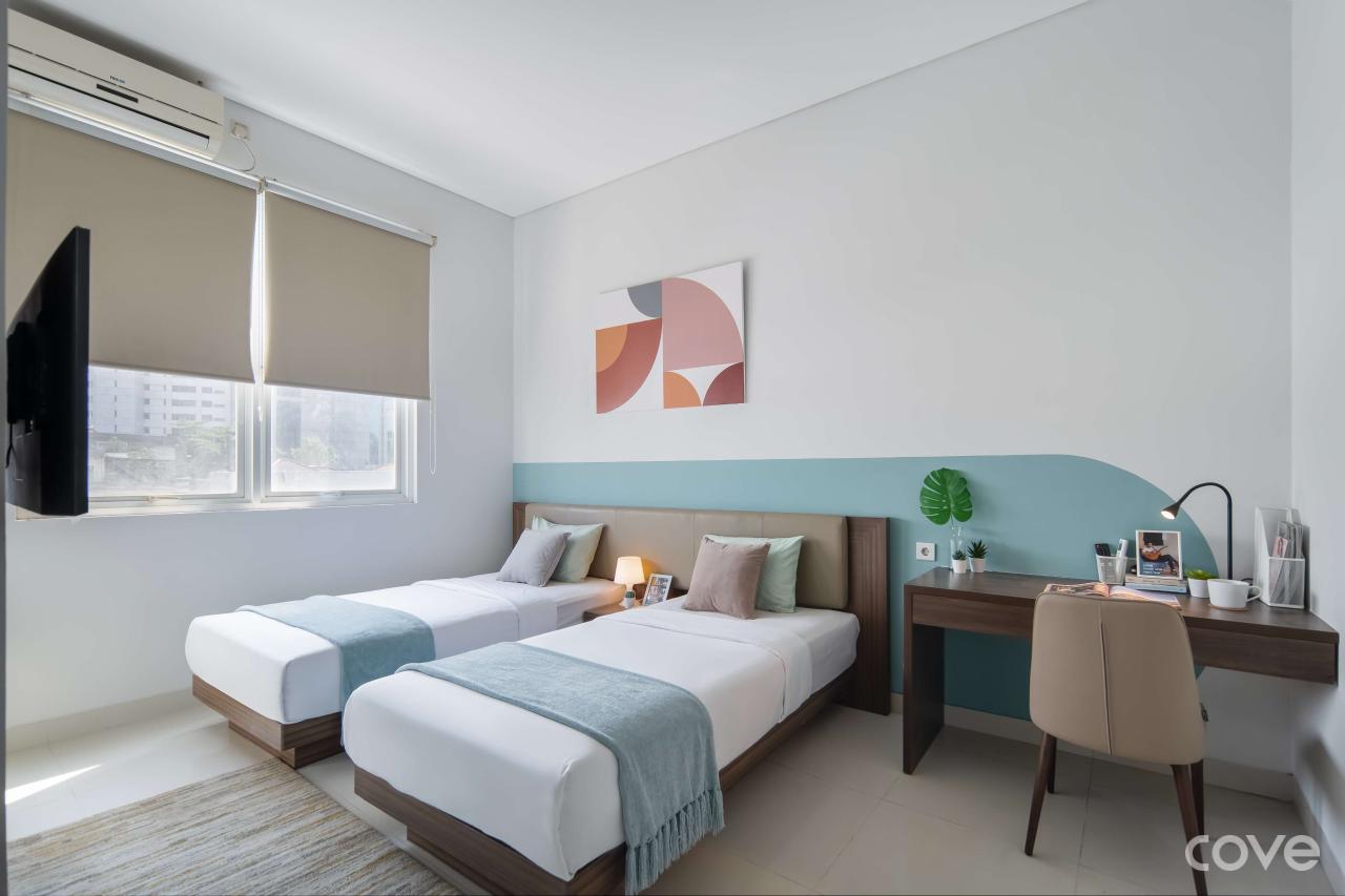 Kamar Premium Plus dengan Kasur Twin Cove 99 @ Cove Senja – Cove