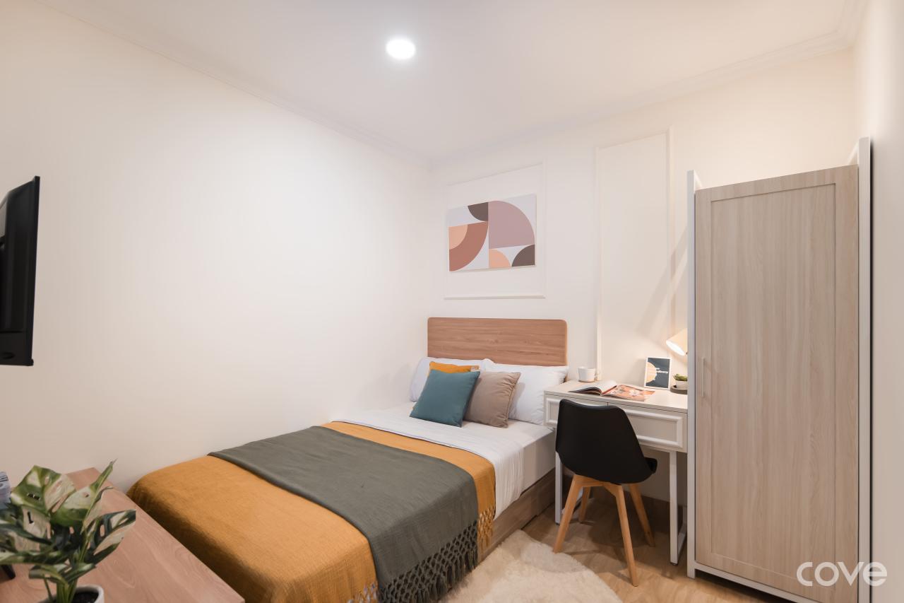 Kamar Standard Plus dengan Kasur Single Cove 200 @ Cove Asria Living – Cove
